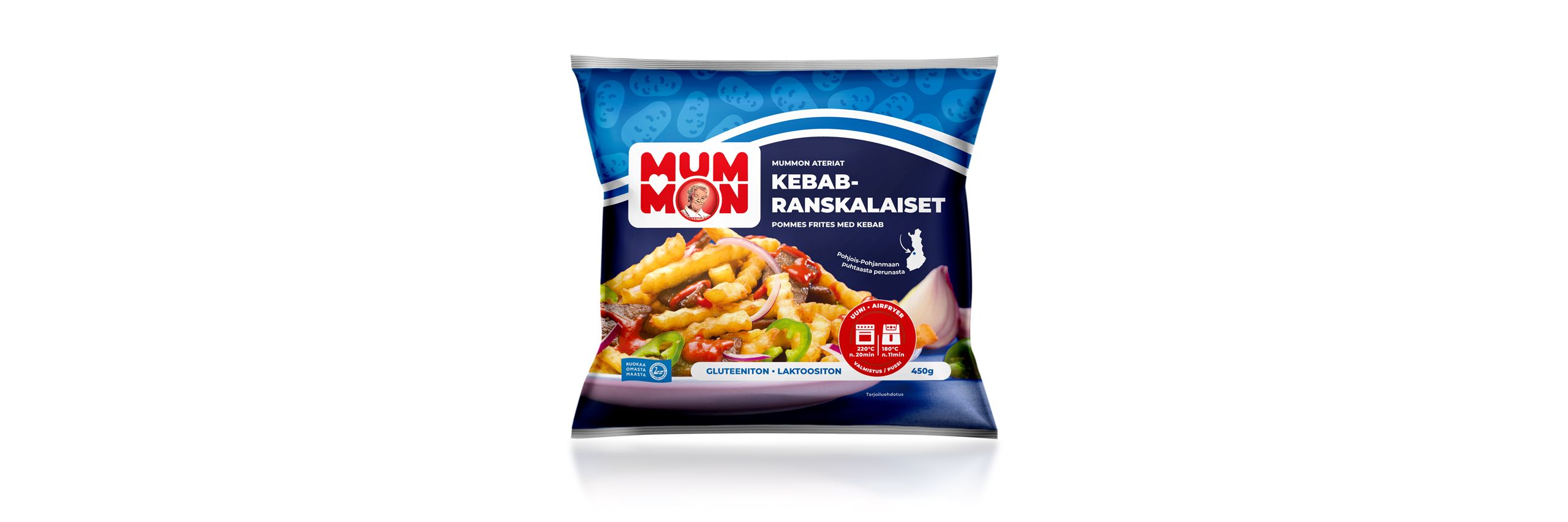 Mummon Kebab mixed with French Fries 450g — Carbon Footprint Calculated