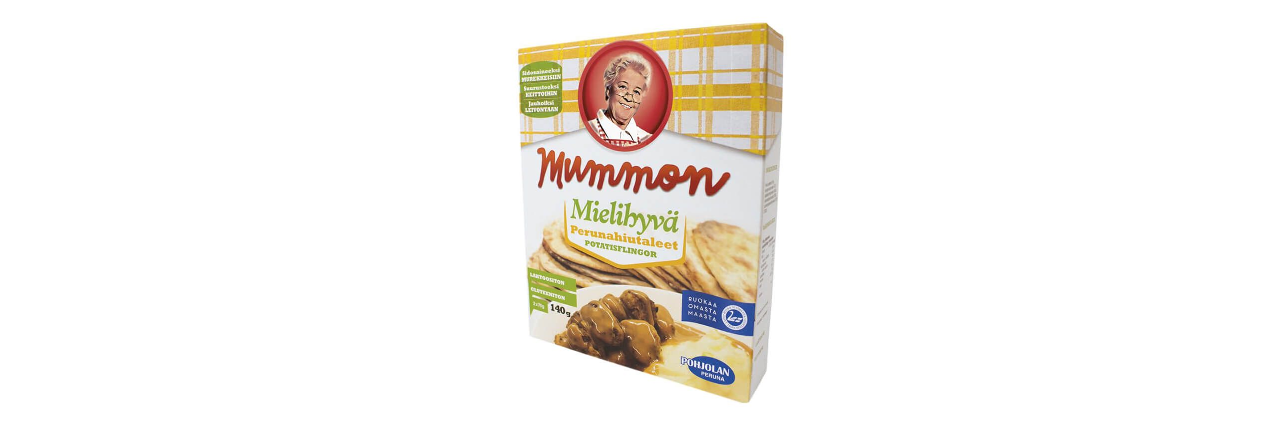 Mummon Mielihyvä Perunahiutaleet 140 g — Hiilijalanjälki laskettu