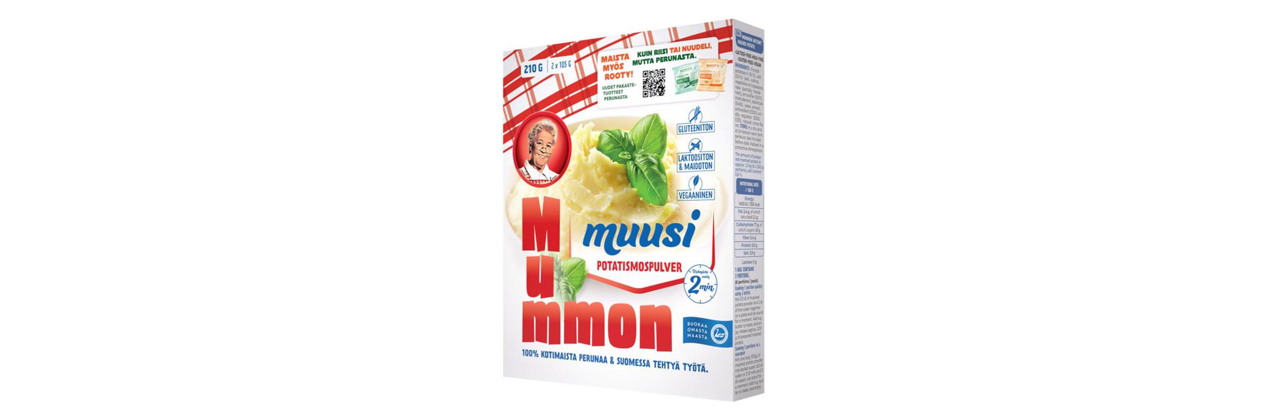 Mummon Muusi 210 g perunamuusijauhe — Hiilijalanjälki laskettu